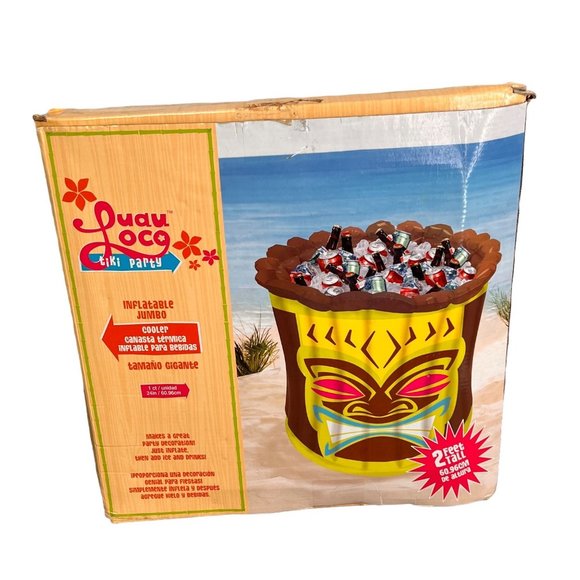Luau Loco | Party Supplies | Tiki Luau Party Inflatable Drink Cooler ...